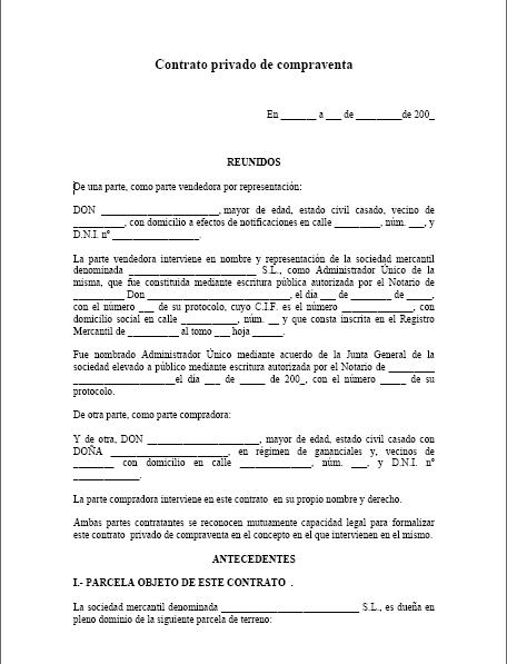 Descubrir 54 Imagen Modelo Contrato Privado De Compraventa Abzlocal Mx
